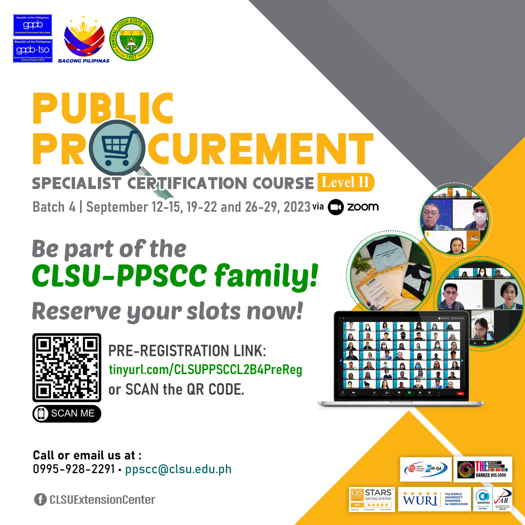 CLSU-Public Procurement Specialist Certification Course (Level II ... CLSU-Public Procurement Specialist Certification Course (Level II ...
