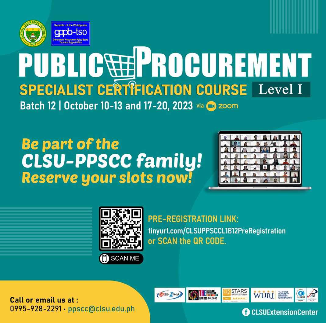 CALL FOR PARTICIPANTS – Public Procurement Specialist Certification ... CALL FOR PARTICIPANTS – Public Procurement Specialist Certification ...